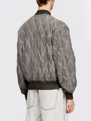 DIESEL® Quilted Bomber Jacket - Grey