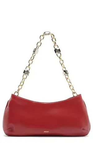 AREZZO Small Luna Baguette - Passion Red