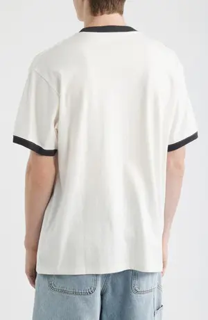 Rip Curl Liquid Trips Embroidered Ringer T-shirt - Bone