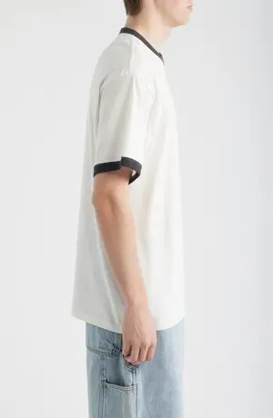 Rip Curl Liquid Trips Embroidered Ringer T-shirt - Bone
