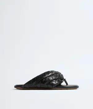 Bottega Veneta Salsa Flat Thong - Black