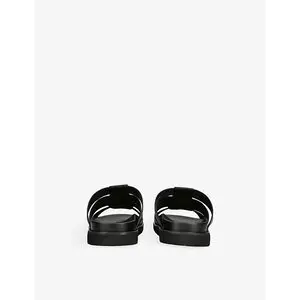 Steve Madden Ankara Leather Sandals - Black