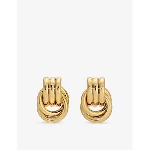 HEAVEN MAYHEM Baby Knot Earrings - Gold