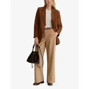 REISS Stanton Flared-leg Cotton-cord Trousers