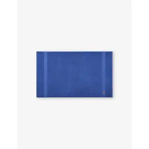 Ralph Lauren Polo Player-embroidered Cotton 55cm X 90cm - Iris Blue