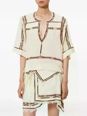 Isabel Marant Étoile Embroidered Blouse - Neutrals