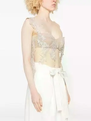Giuseppe Di Morabito Floral Lace Top