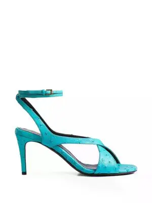 Khaite Liria Cross Strap Sandals - Blue