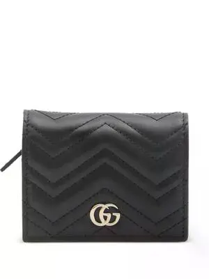 Gucci Gg Marmont Chevron Leather Wallet