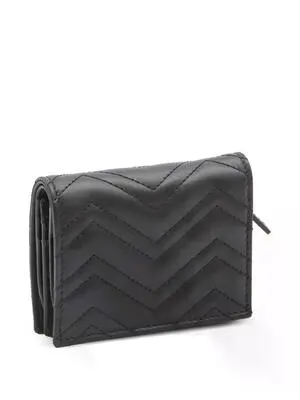 Gucci Gg Marmont Chevron Leather Wallet