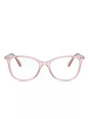 SWAROVSKI Crystal-embellished Square-frame Glasses - Pink