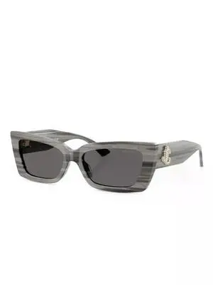 JIMMY CHOO Striped Logo Sunglasses