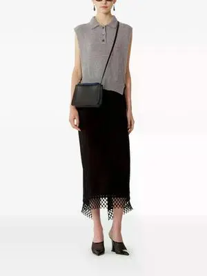 LANVIN Ribbed-trim Sweater - Grey