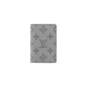 LOUIS VUITTON Pocket Organizer 'anthracite Gray Monogram Shadow Calf Leather' Grey
