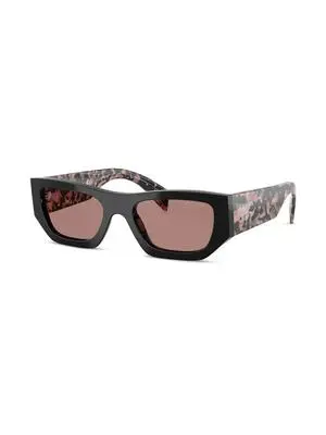 Prada Geometric-frame Sunglasses - Black