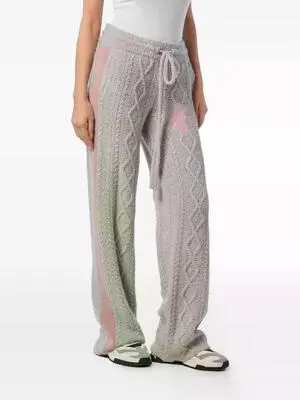Philipp Plein Cable-knit Track Pants - Grey