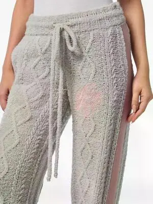Philipp Plein Cable-knit Track Pants - Grey