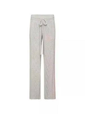 Philipp Plein Cable-knit Track Pants - Grey