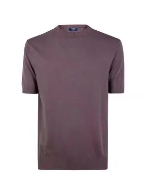 BARBA NAPOLI Knitted T-shirt - Brown