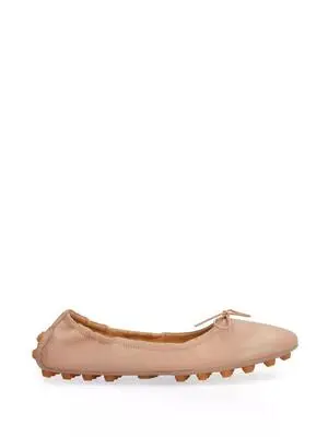 TOD'S Bow-detail Bubble Ballet Flats