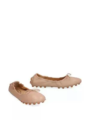 TOD'S Bow-detail Bubble Ballet Flats