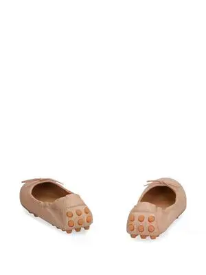 TOD'S Bow-detail Bubble Ballet Flats