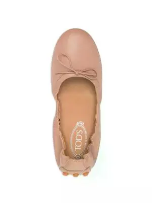 TOD'S Bow-detail Bubble Ballet Flats