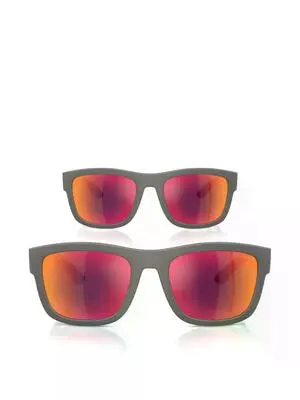 Prada Rectangle-frame Sunglasses - Grey