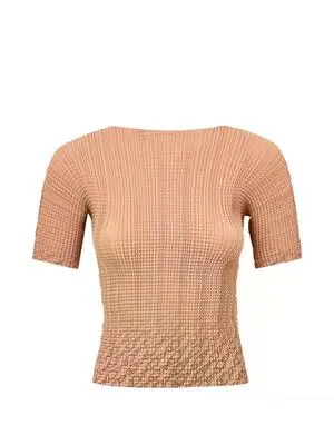 Herno Textured Fitted Top - Orange