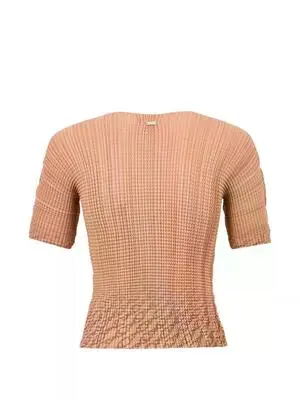 Herno Textured Fitted Top - Orange