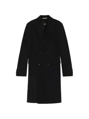 BOSS Double-breasted Coat - Black