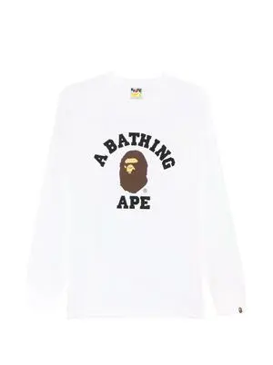 A BATHING APE Logo-detail Long-sleeve Sweatshirt