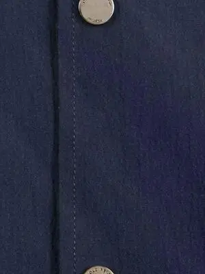 PAOLO PECORA Seersucker Button-up Jacket - Blue