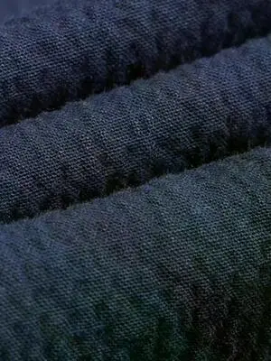 PAOLO PECORA Seersucker Button-up Jacket - Blue