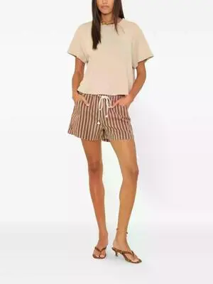 Xirena Striped Shorts - Brown