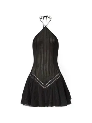 LUDOVIC DE SAINT SERNIN Sascha Halter Mini Dress