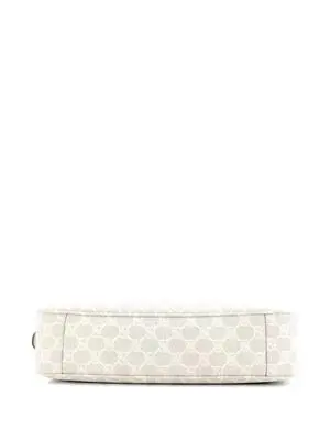 Gucci Emblem Gg Coated Canvas With Leather Medium Shoulder Bag