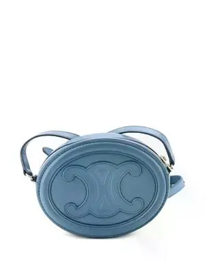 Celine Triomphe Oval Mini Crossbody Bag - Blue