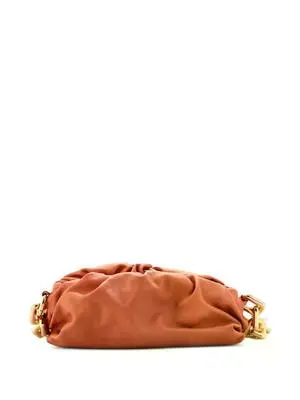 Bottega Veneta The Chain Pouch Leather Shoulder Bag - Orange