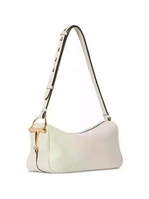 Gucci Medium Horsebit Shoulder Bag - White