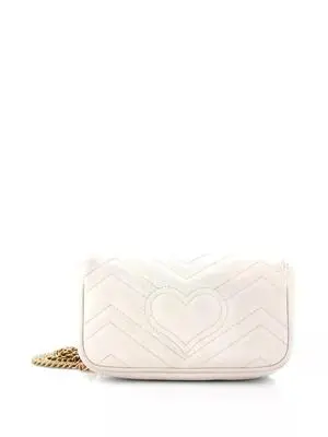 Gucci Gg Marmont Flap Super Mini Crossbody Bag - Neutrals