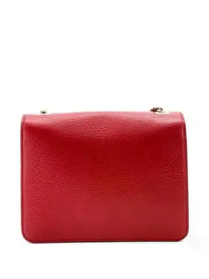 Gucci Interlocking Leather Small Shoulder Bag - Red