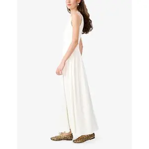 OMNES Margate Linen-blend Midi Dress