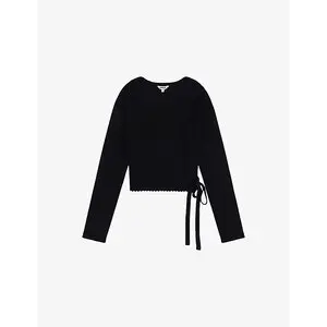 OMNES Soleil Knitted Wrap Top