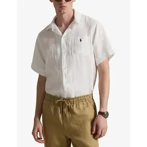 Polo Ralph Lauren Logo-embroidered Camp-collar Linen Shirt