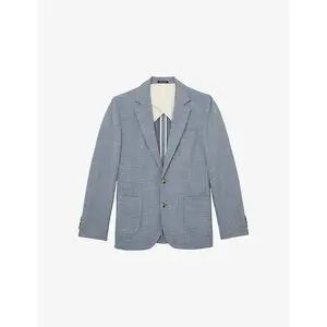 REISS Manci Single-breasted Woven Blazer