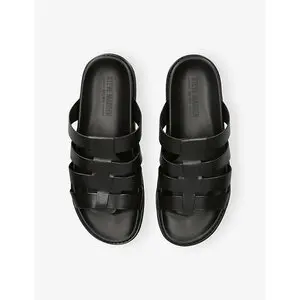 Steve Madden Leather Ankara Sandals - Black