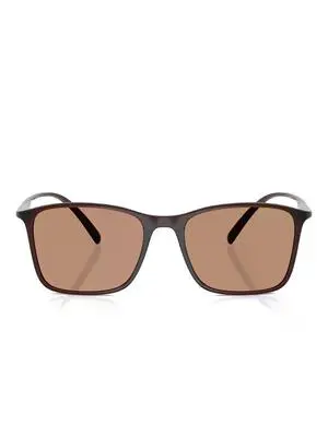 Giorgio Armani Rectangle Sunglasses - Brown