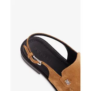 Sandro Backless Suede Loafers