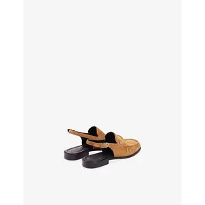Sandro Backless Suede Loafers